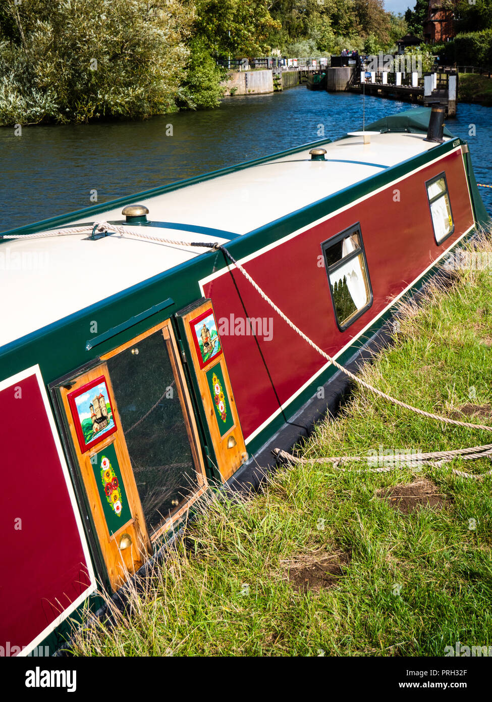 Hunters Moon Narrow Boat, Abingdon Lock, River Thames, Abingdon ...