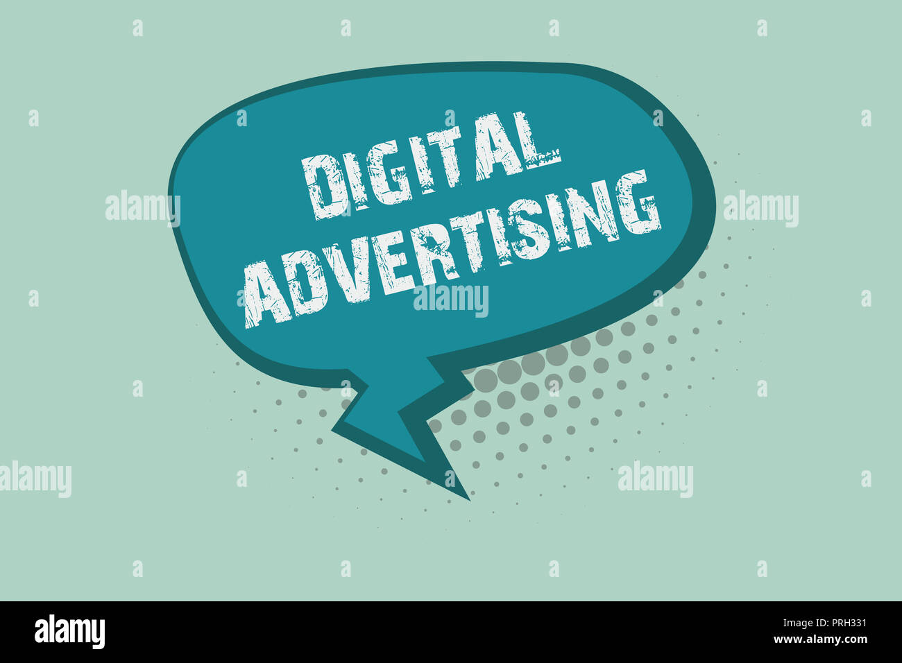 Handwriting text writing Digital Advertising. Concept meaning Online ...