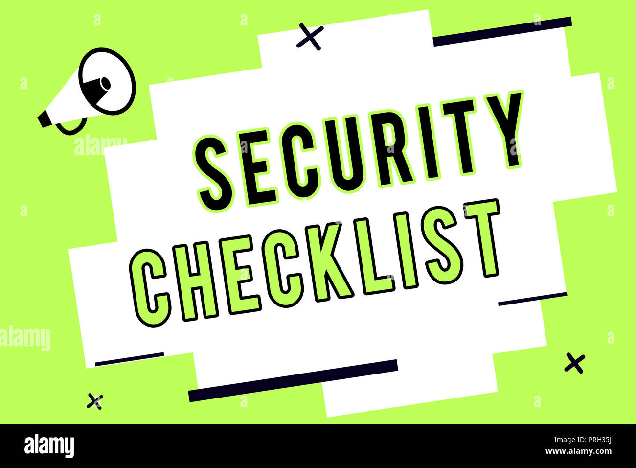 Word writing text Security Checklist. Business concept for Protection ...