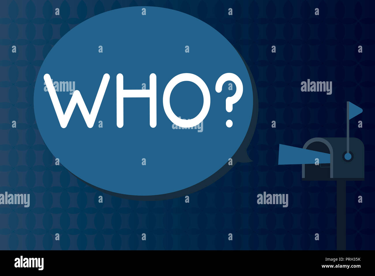 Text sign showing Who question. Conceptual photo Asking the name of ...