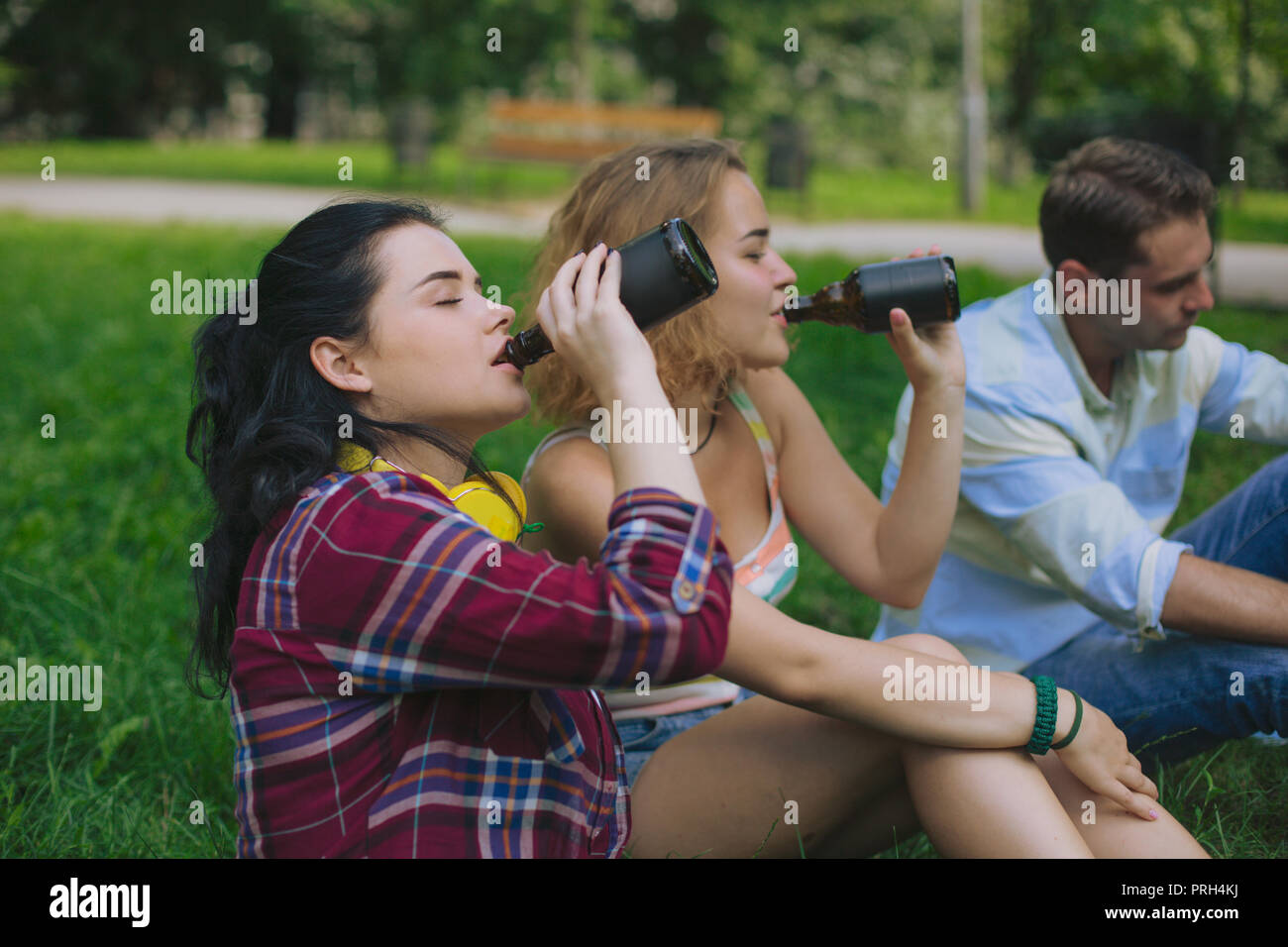 Drinking beverage outdoor Stock Photo - Alamy