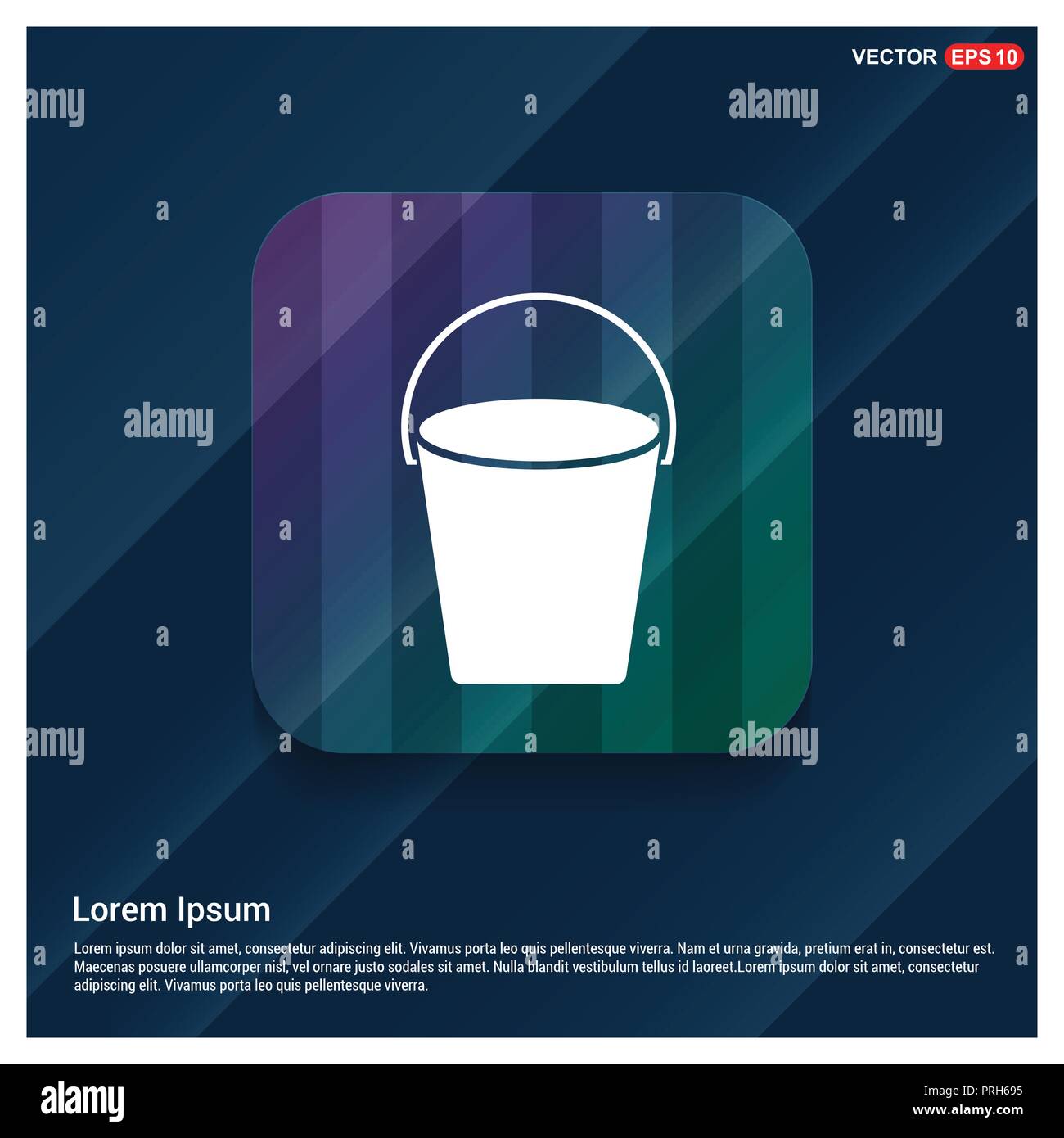 Plastic empty bucket icon Stock Vector Image & Art - Alamy