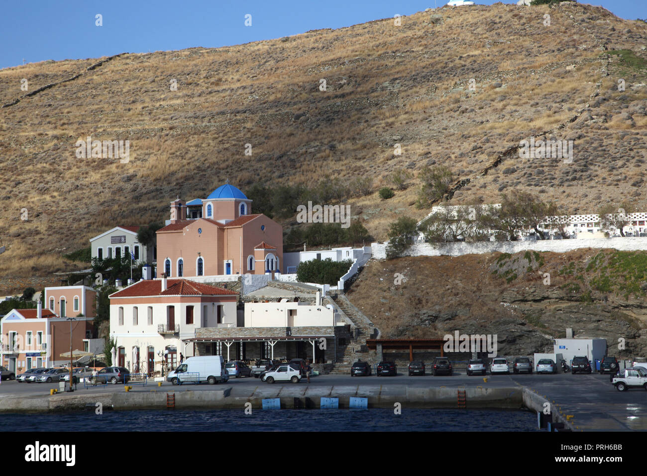 Kea Island Greece Port Korissia Harbour Stock Photo - Alamy