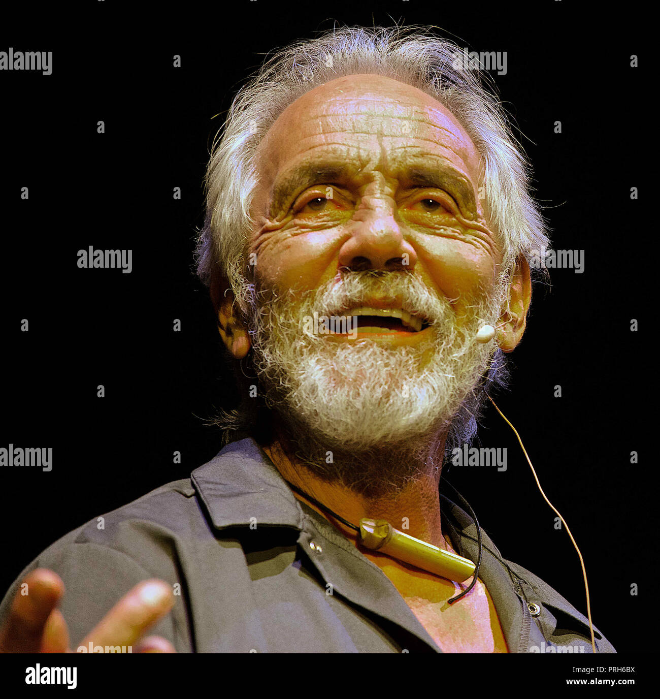 Topeka, Kansas USA, September 17, 2014 Tommy Chong at the concert ...