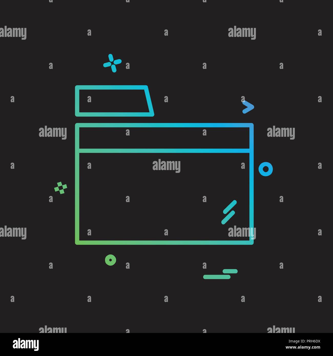 Folder icon design vector Stock Vector Image & Art - Alamy