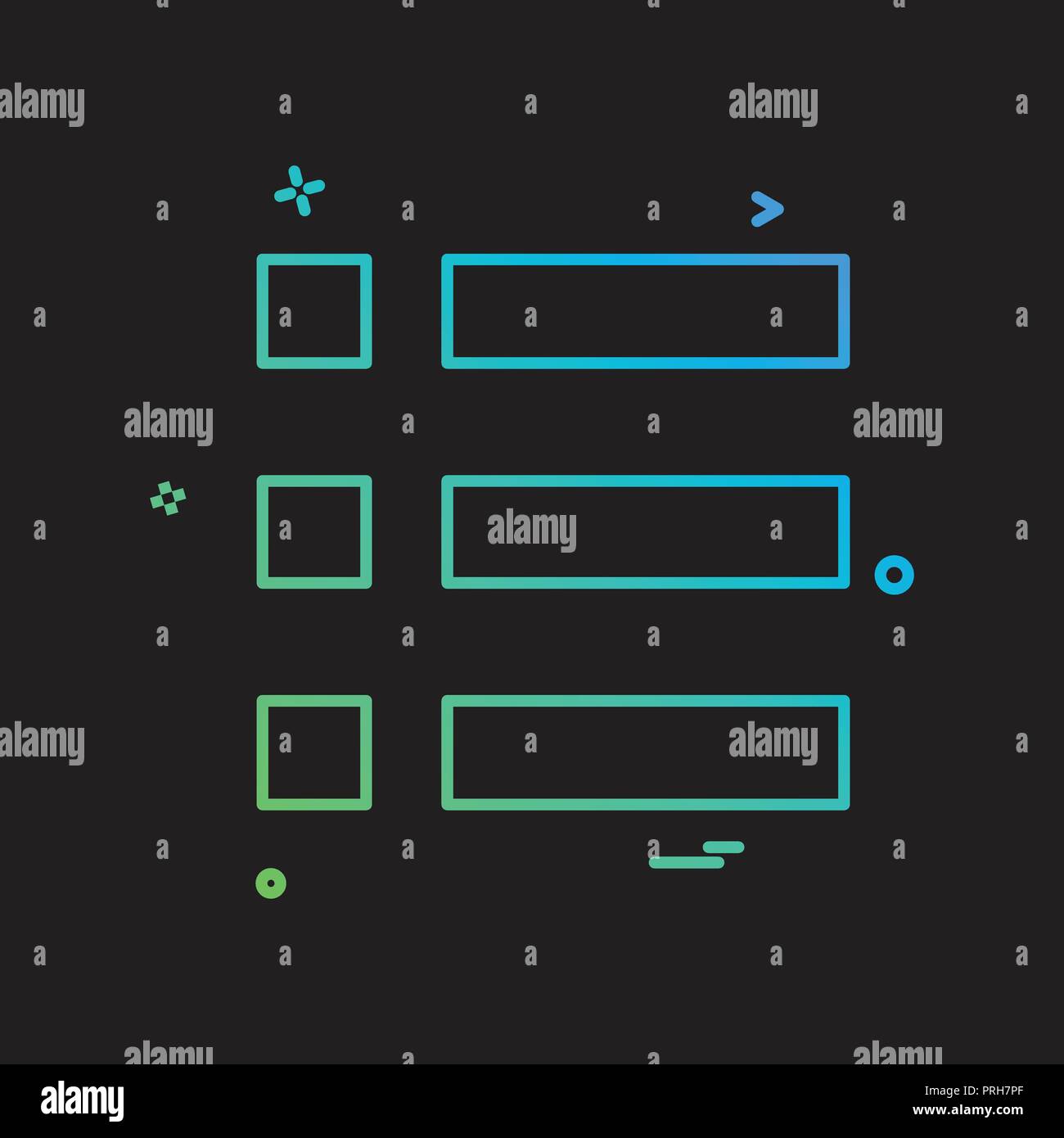 Bullet list menu options icon vector design Stock Vector Image & Art ...