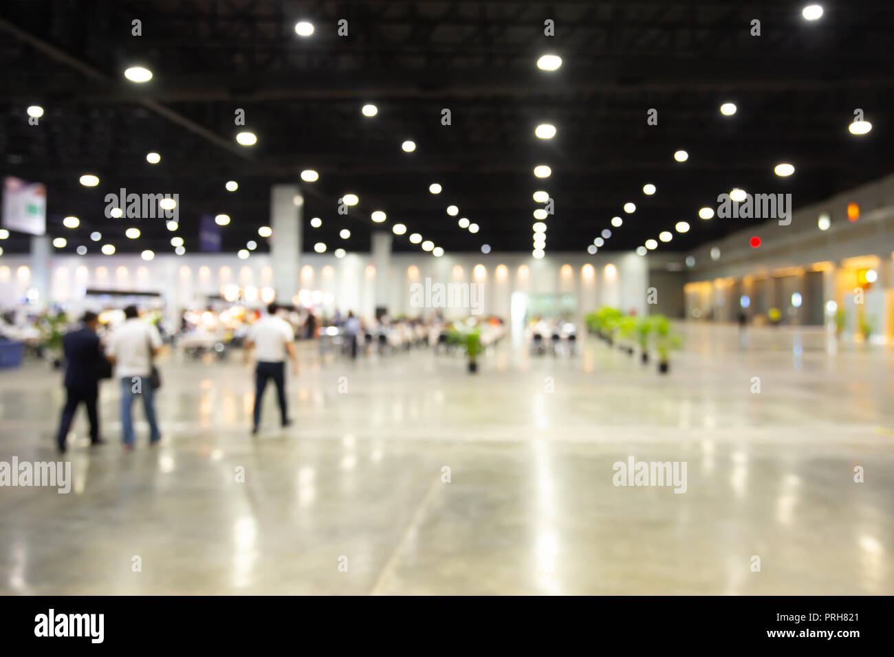 Blur large conventional hall abstract for background Stock Photo - Alamy