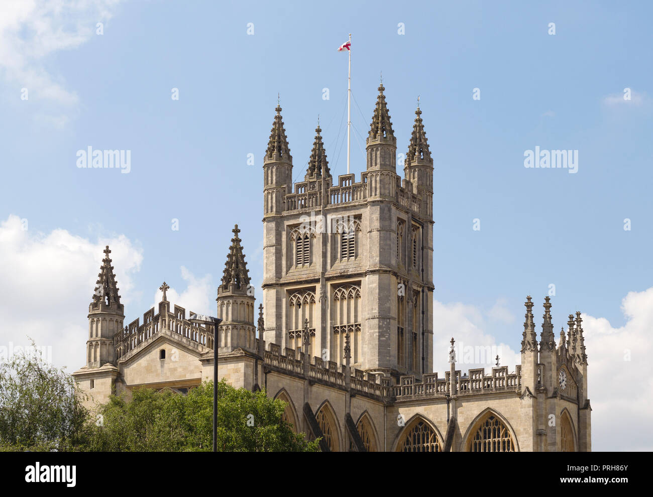 North west side of Bath Abbey, Bath, Somerset Stock Photo - Alamy