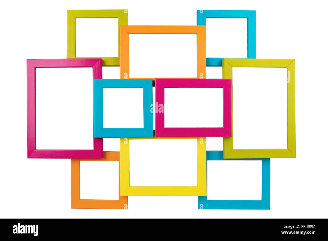 Modern picture framework isolated on white background Stock Photo - Alamy