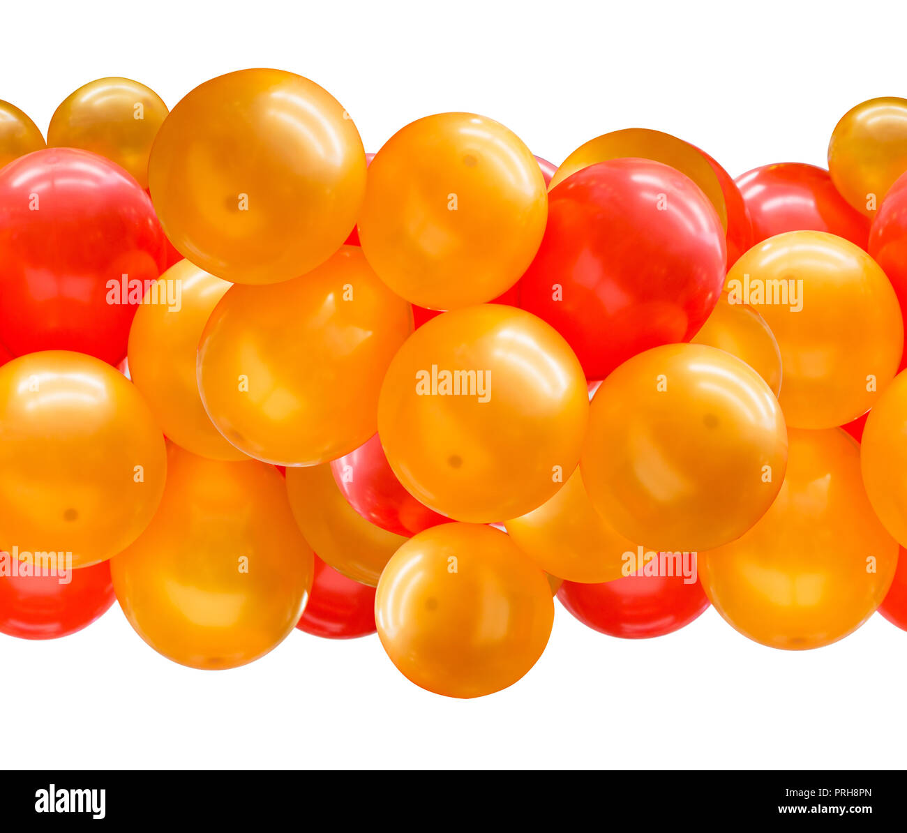 party balloon seamless for line border isolated on white background ...
