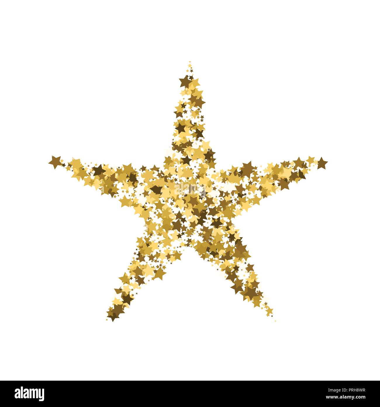 Golden star vector Stock Vector Images - Alamy