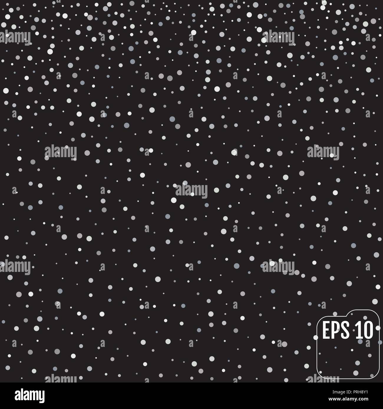 Abstract bright white shimmer glowing round particles vector background ...