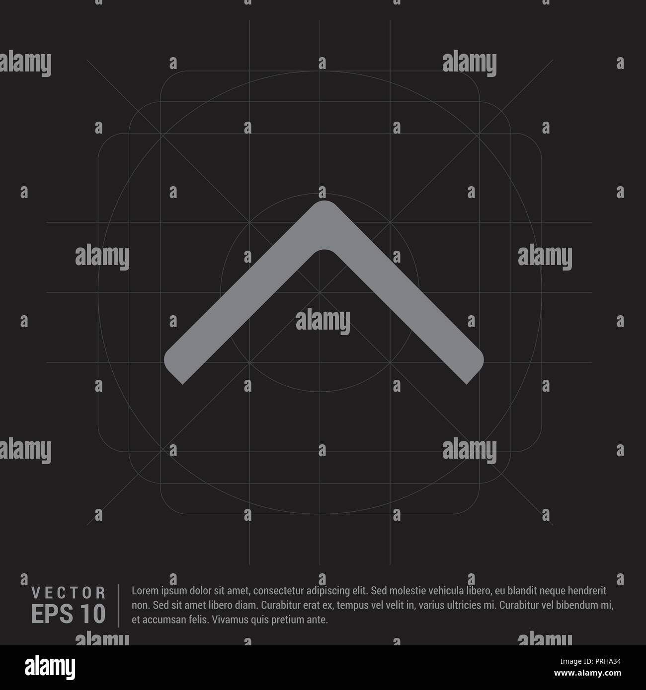 Upper Arrow Icon Stock Vector Image & Art - Alamy