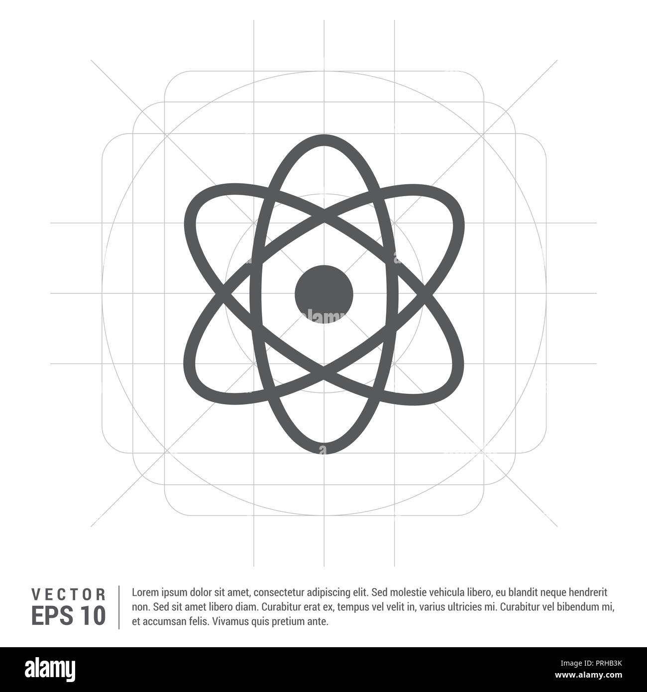 Atom sign icon Stock Vector Image & Art - Alamy