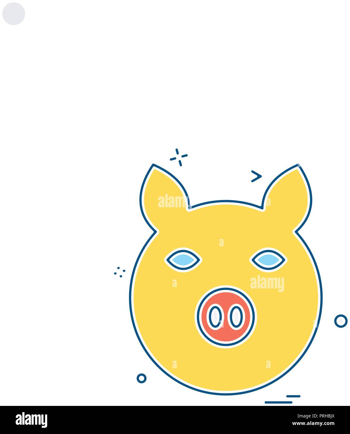 Pig icon design vector Stock Vector Image & Art - Alamy