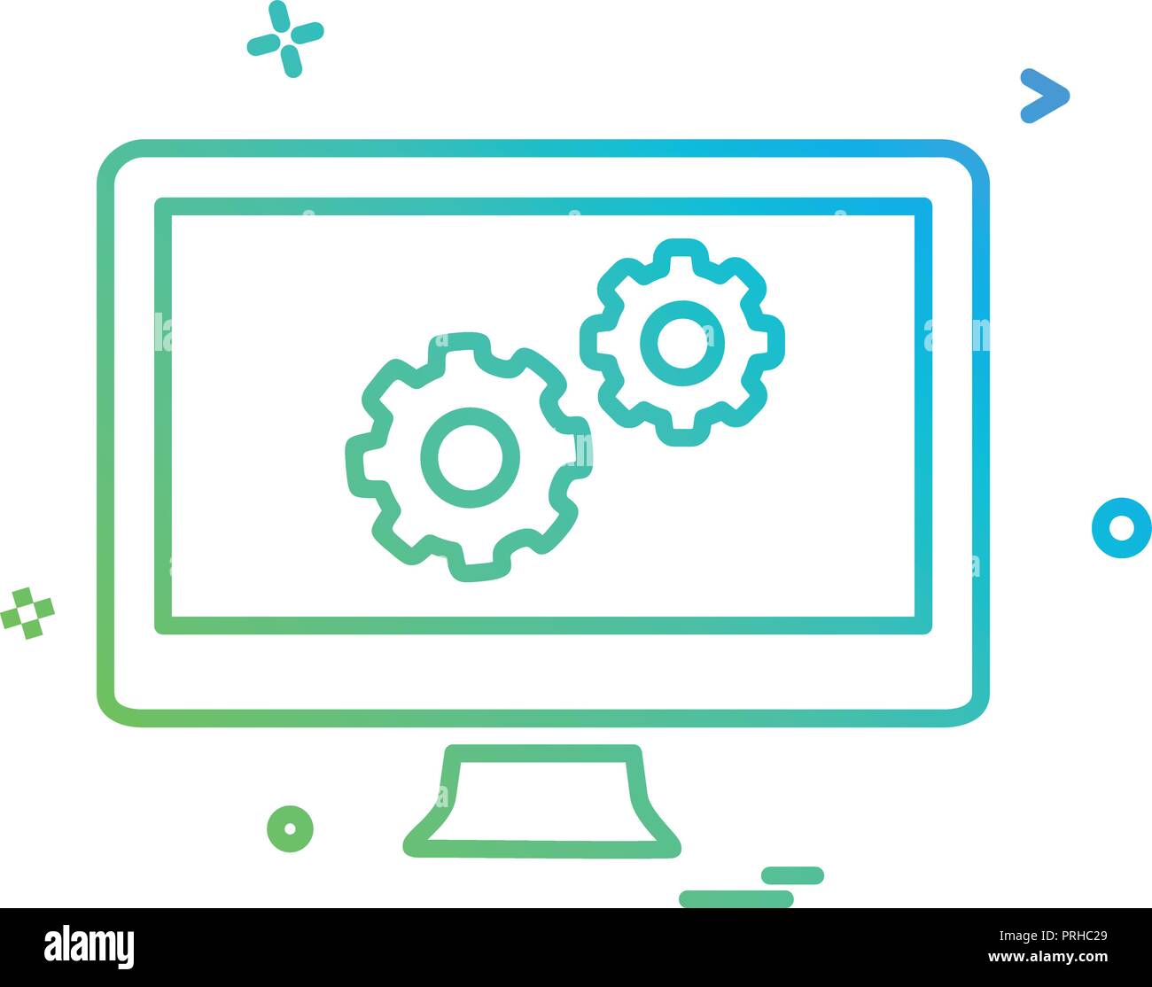 Computer icon design vector Stock Vector Image & Art - Alamy