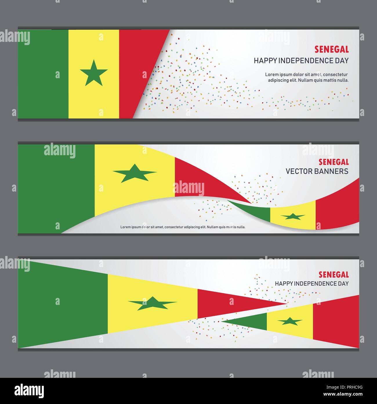 Senegal independence day abstract background design banner and flyer ...