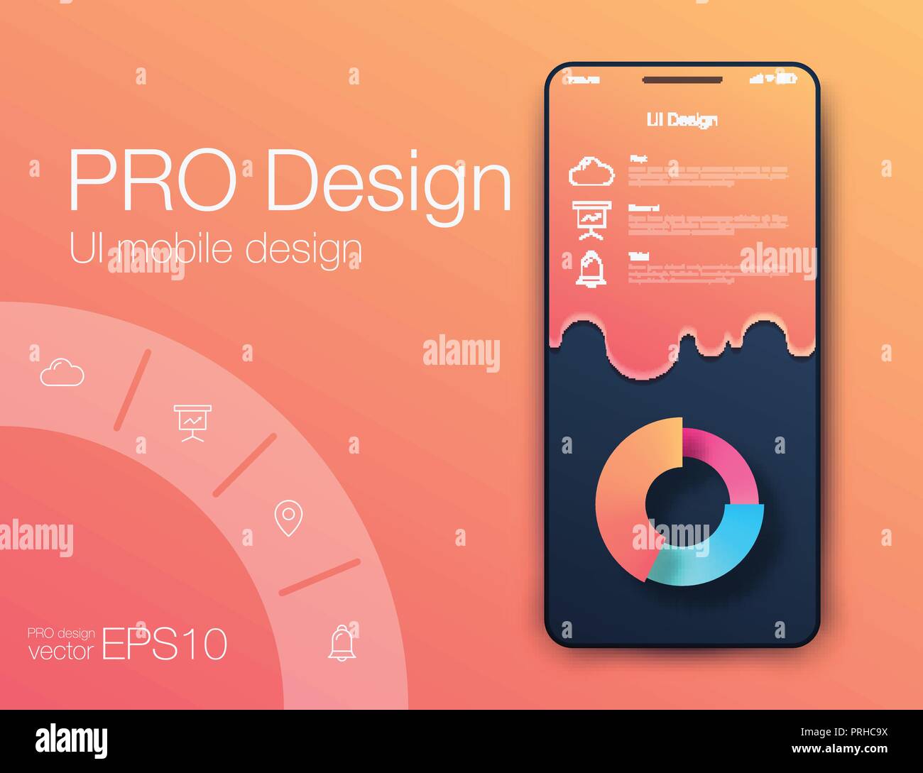 Vector Illustration of screens and web concept. Interface UX, UI GUI ...