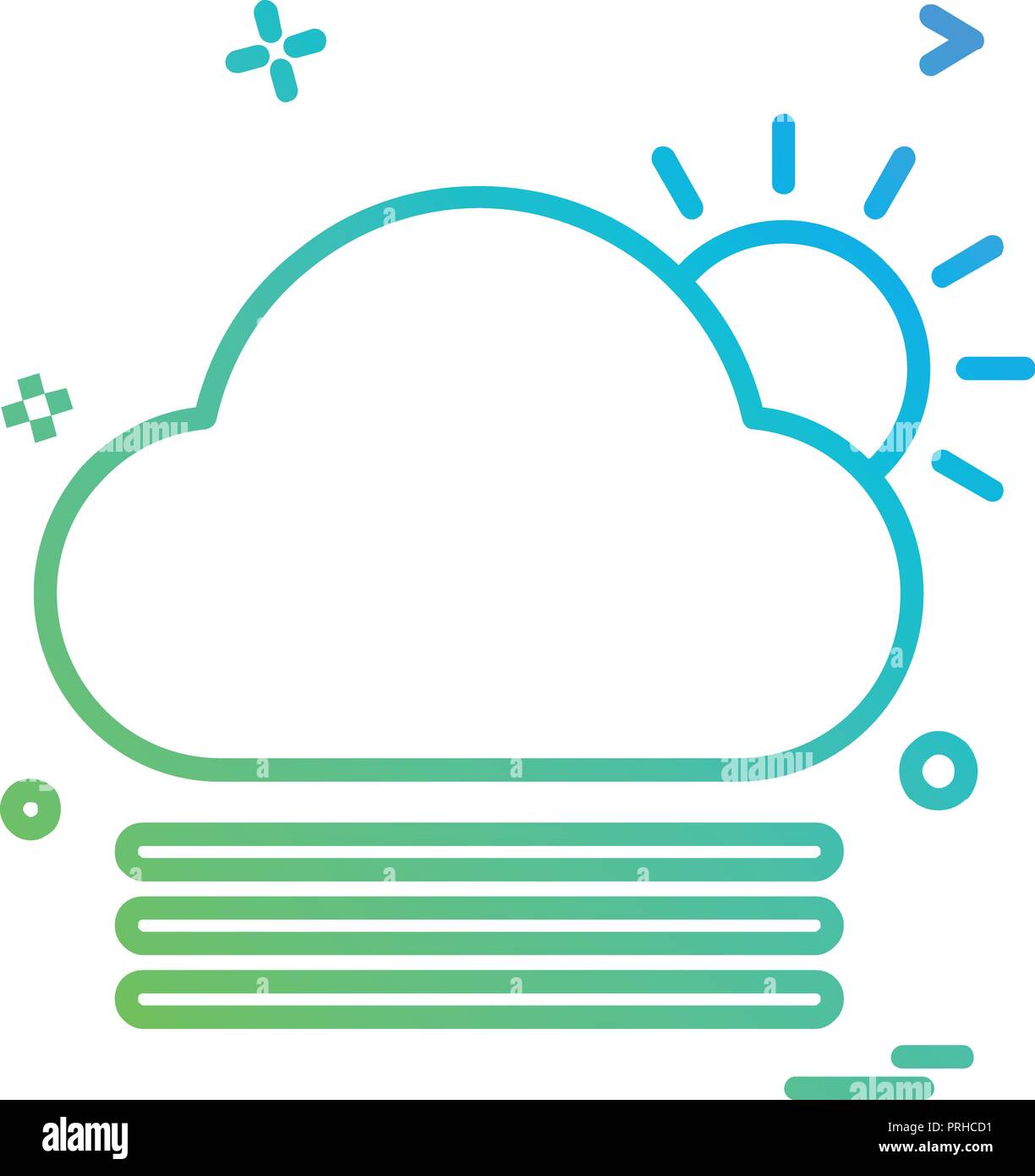 Cloudy weather icon design vector Stock Vector Image & Art - Alamy