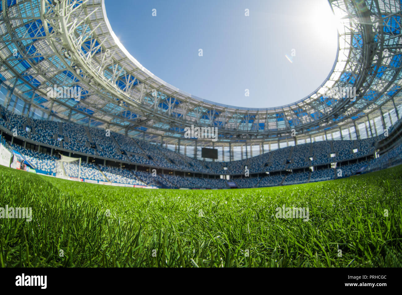 Football field overview hi-res stock photography and images - Alamy
