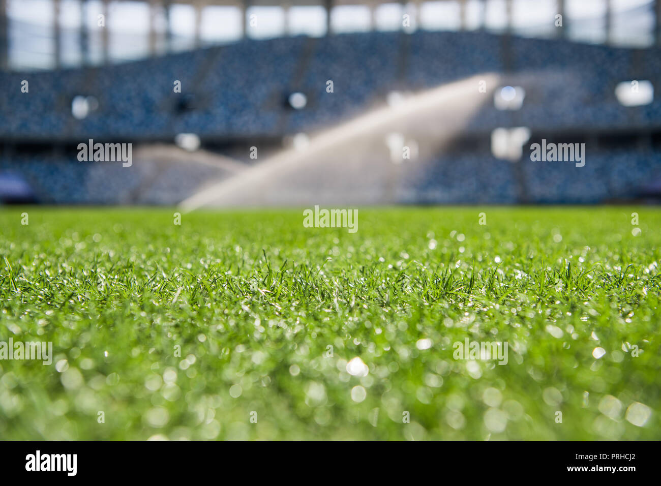 Football ground sprinkler hi-res stock photography and images - Alamy