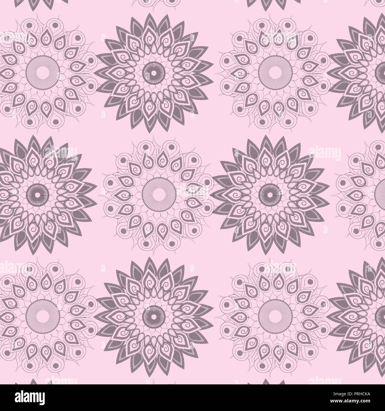 mandala flowers ornamental decoration background Stock Vector Image ...