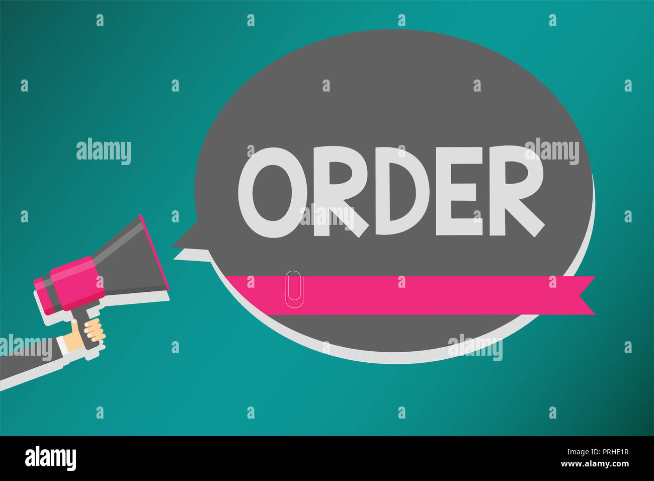 Word writing text Order. Business concept for arrangement of people or ...