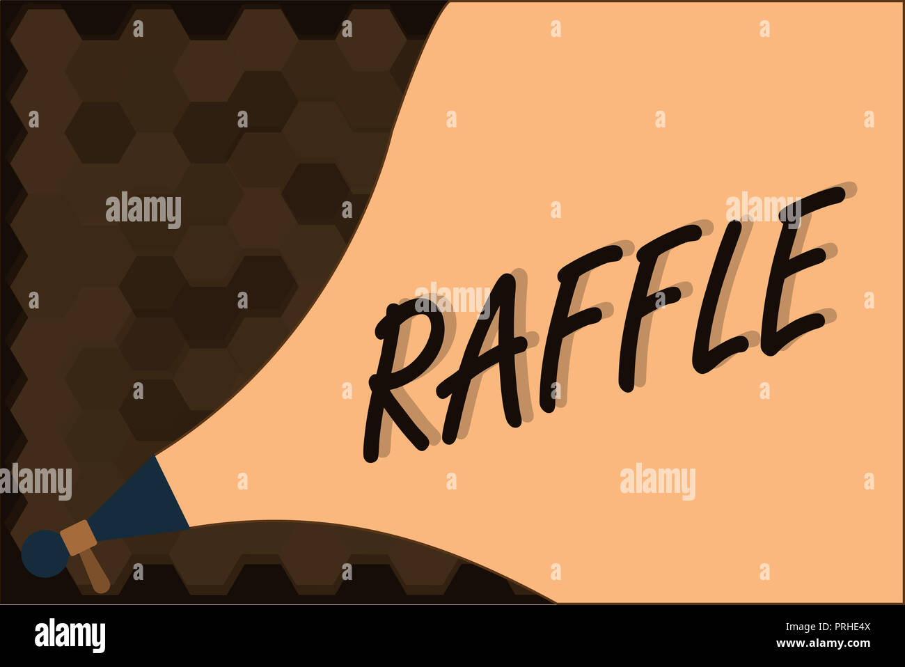 Handwriting text Raffle. Concept meaning means of raising money by ...
