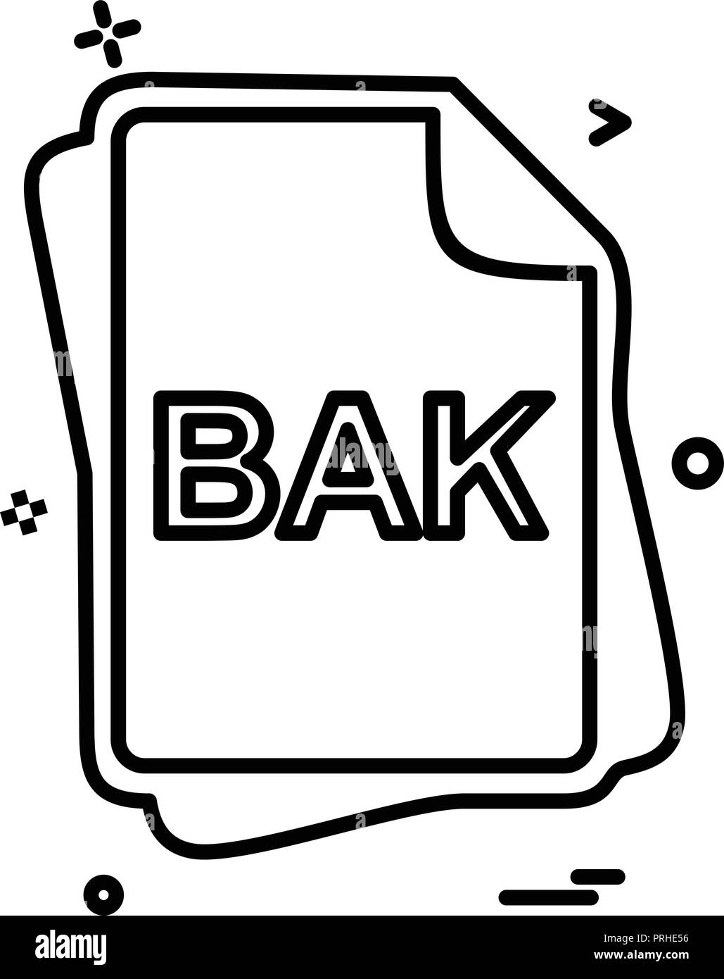 BAK file type icon design vector Stock Vector Image & Art - Alamy BAK file type icon design vector Stock Vector Image & Art - Alamy