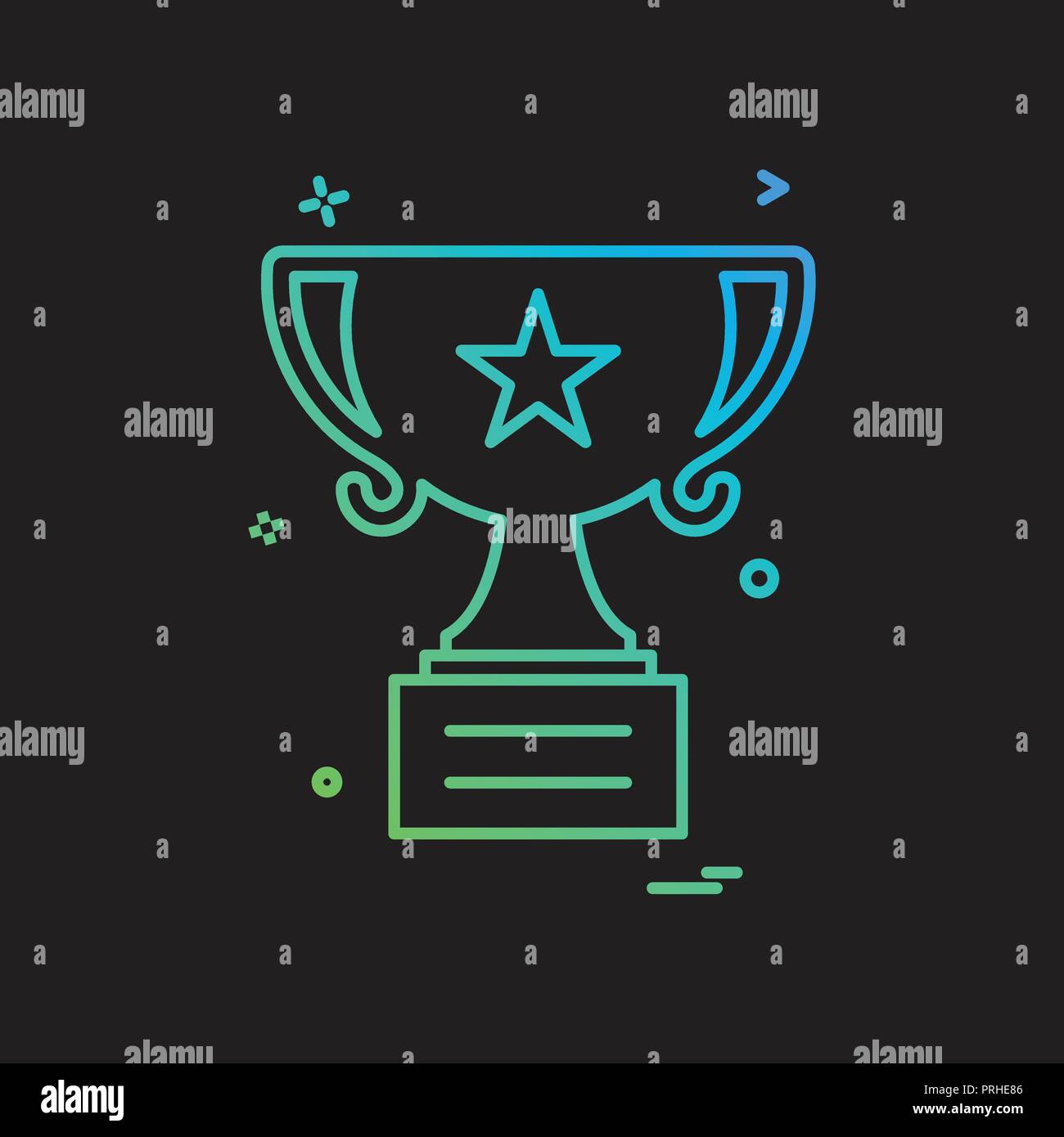 Trophy icon design vector Stock Vector Image & Art - Alamy