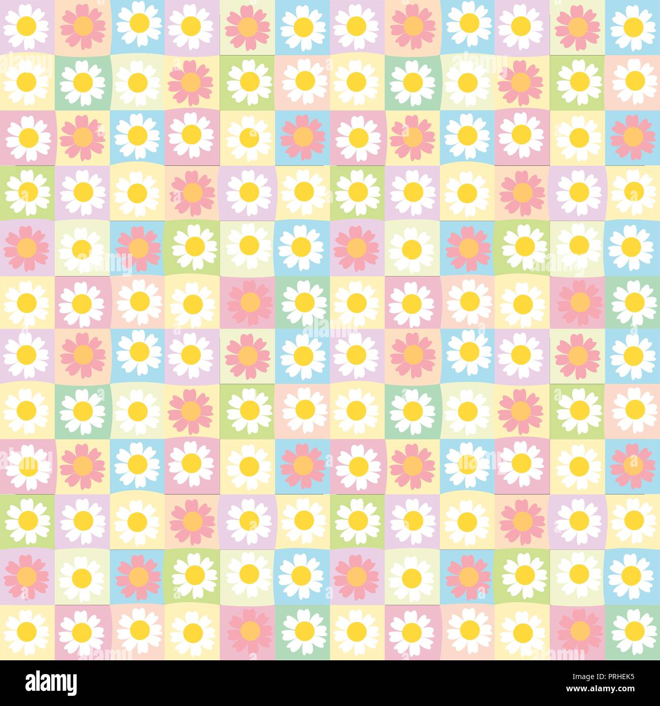 sweet cute flower pattern background Stock Vector Image & Art - Alamy
