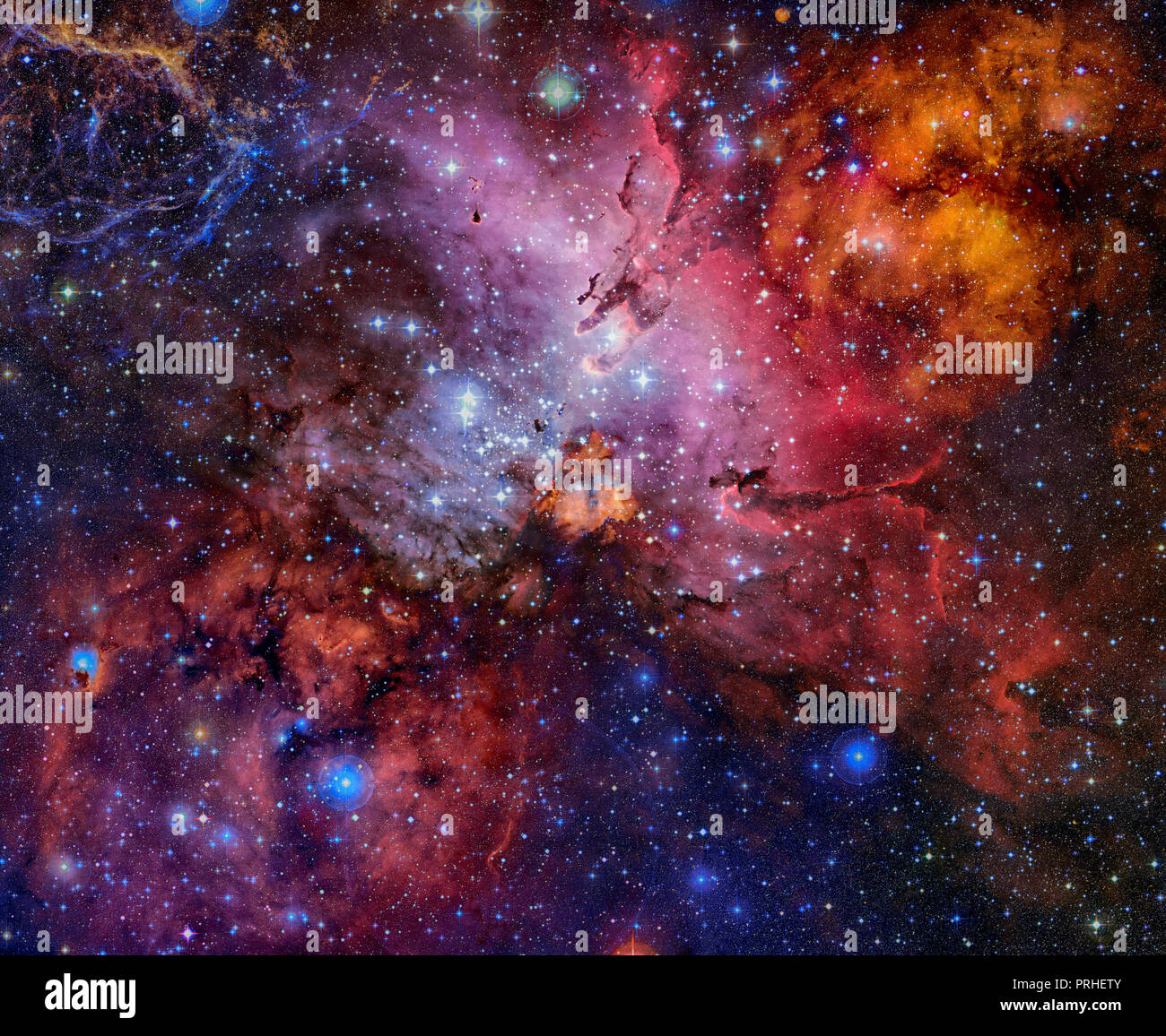 Bright nebula in deep space. Elements of this image furnished by NASA ...