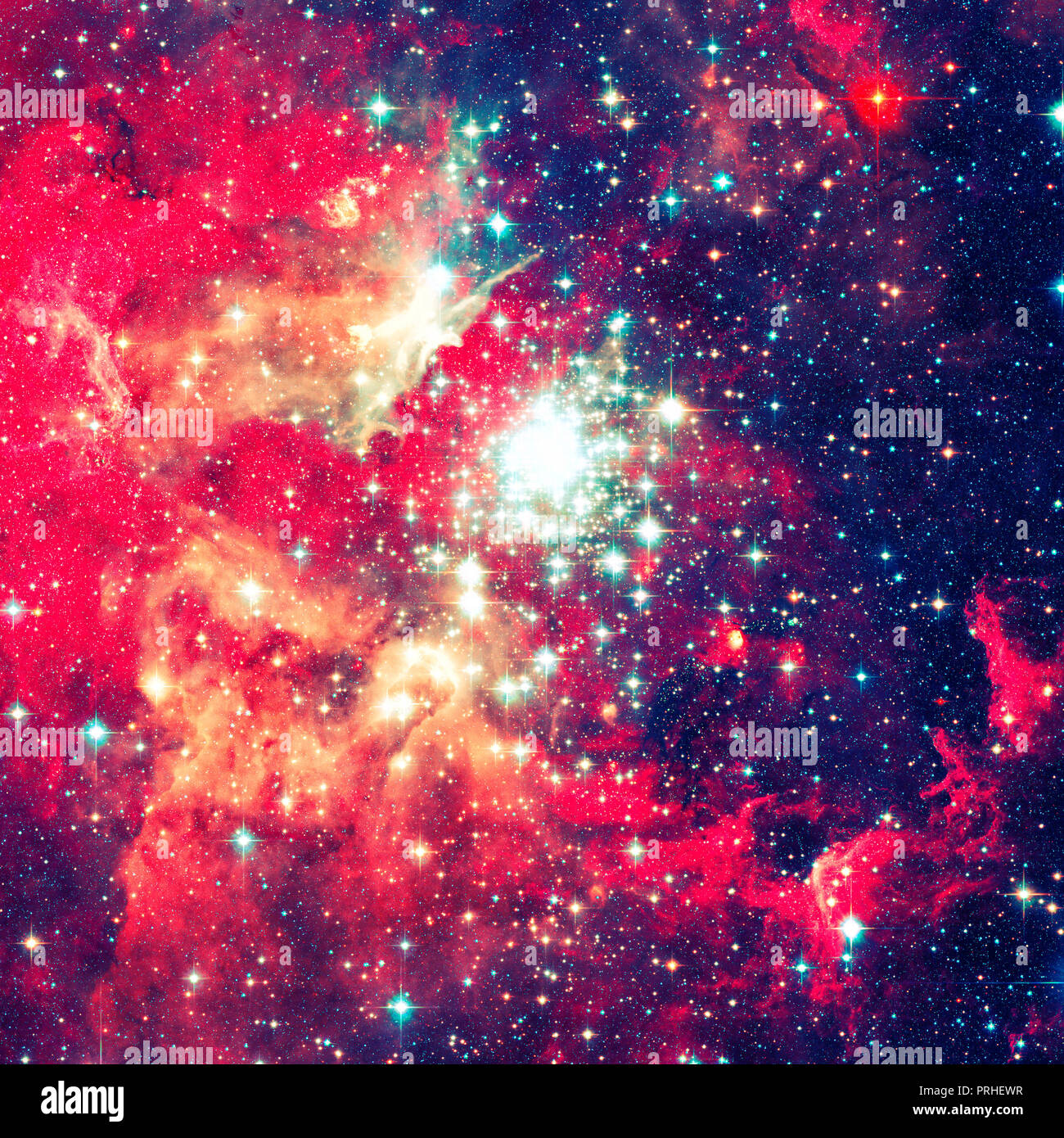 Awesome beautiful spiral galaxy in deep space. Elements furnished by ...