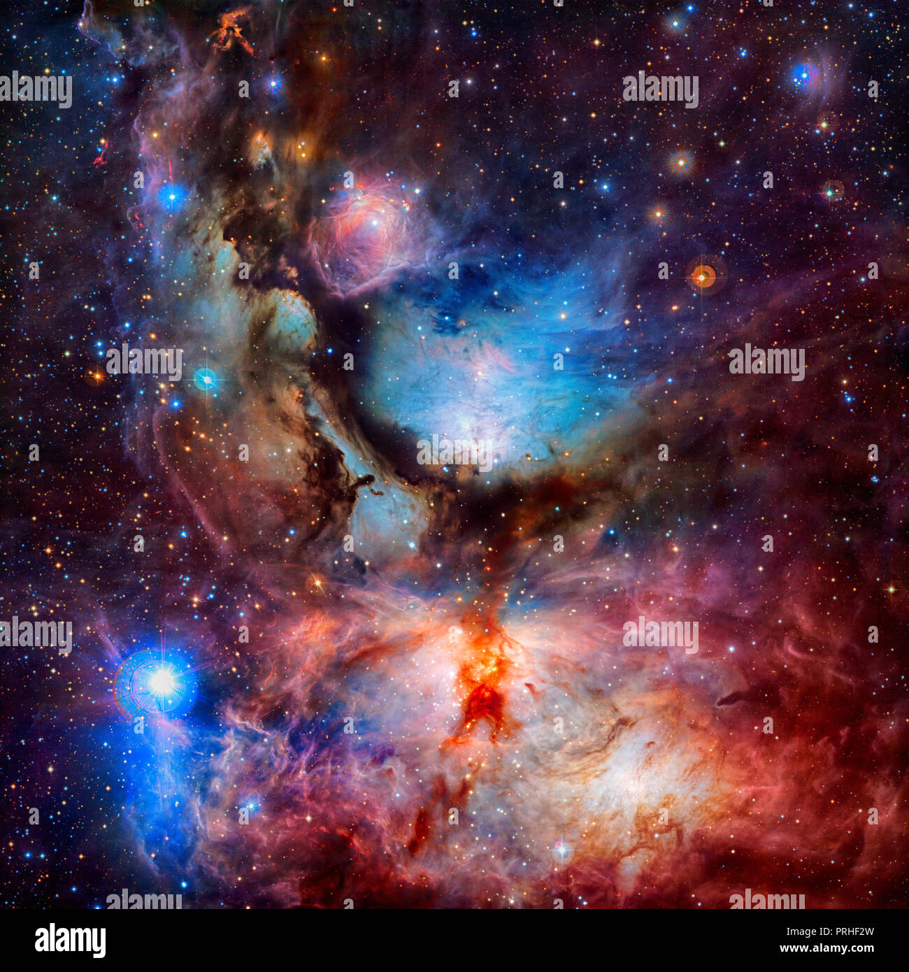 Nebula, galaxy and stars in outer space. Elements of this image ...