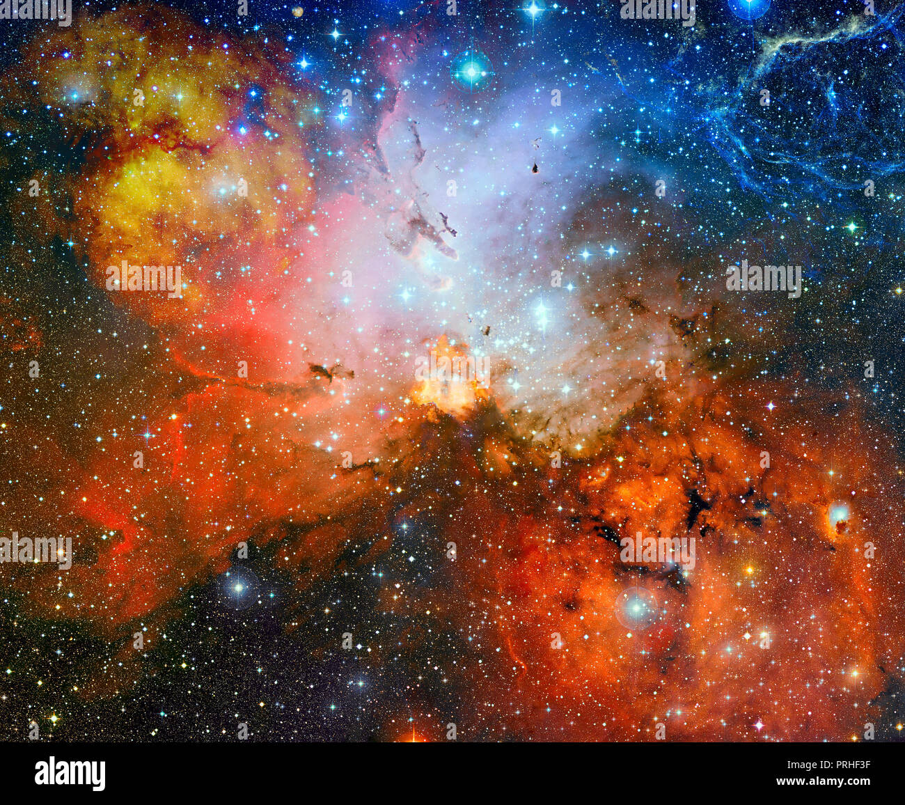 Bright nebula in deep space. Elements of this image furnished by NASA ...