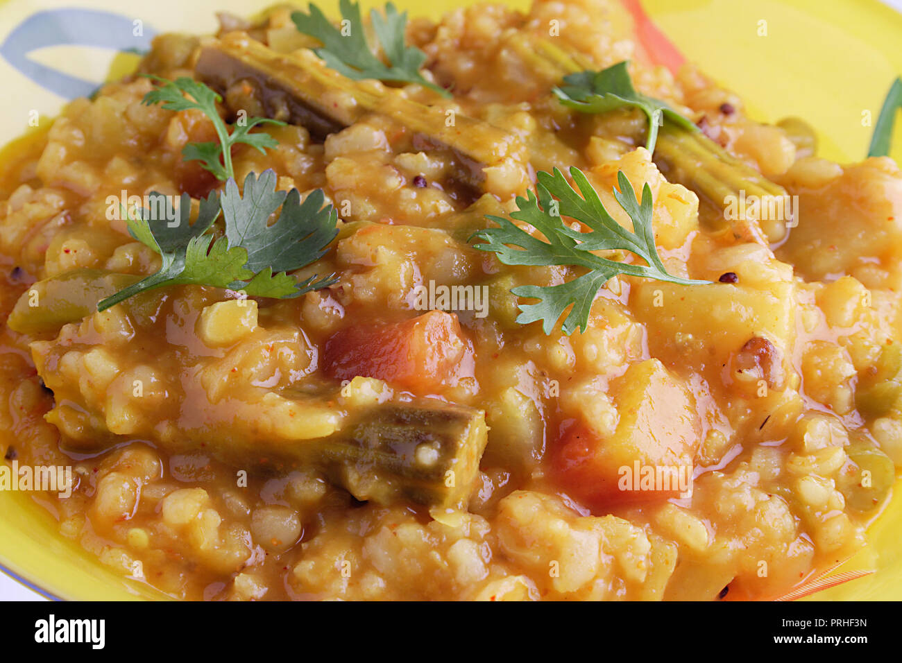 BISI BELE HULI ANA & PACHHADI:SOUTH INDIAN RICE WITH DAL & VEGETABLES ...