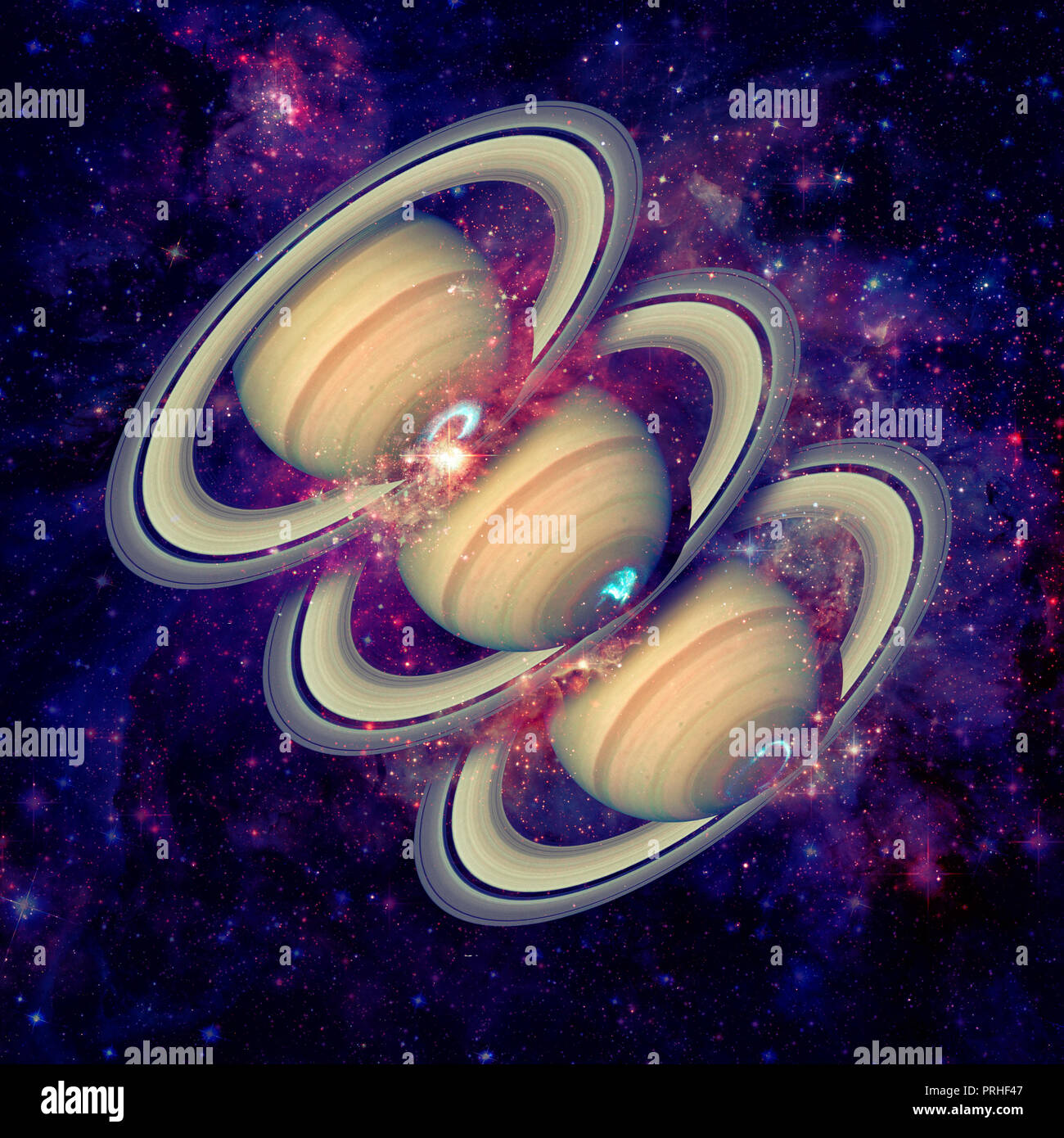 Solar System - planet Saturn. Elements of this image furnished by NASA ...