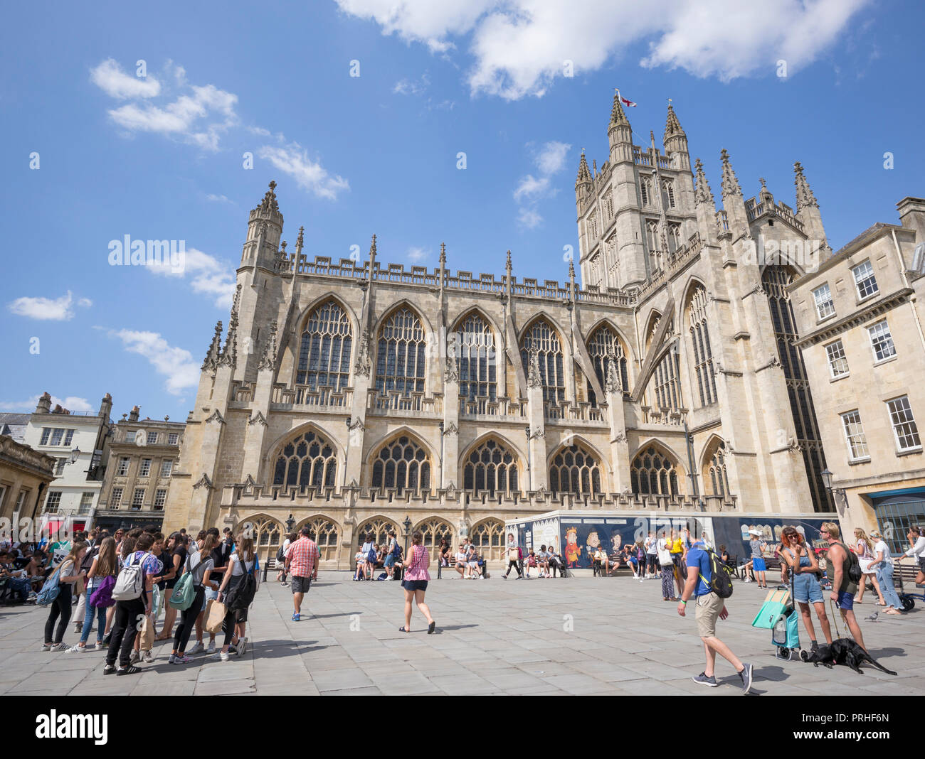Tourists in front of bath abbey hi-res stock photography and images - Alamy