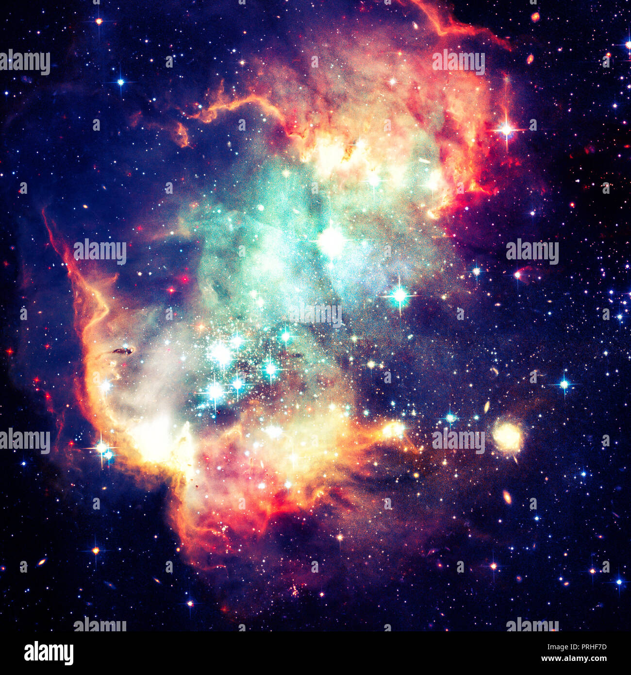 View of the galaxy with nebula and stars. Elements of this image ...