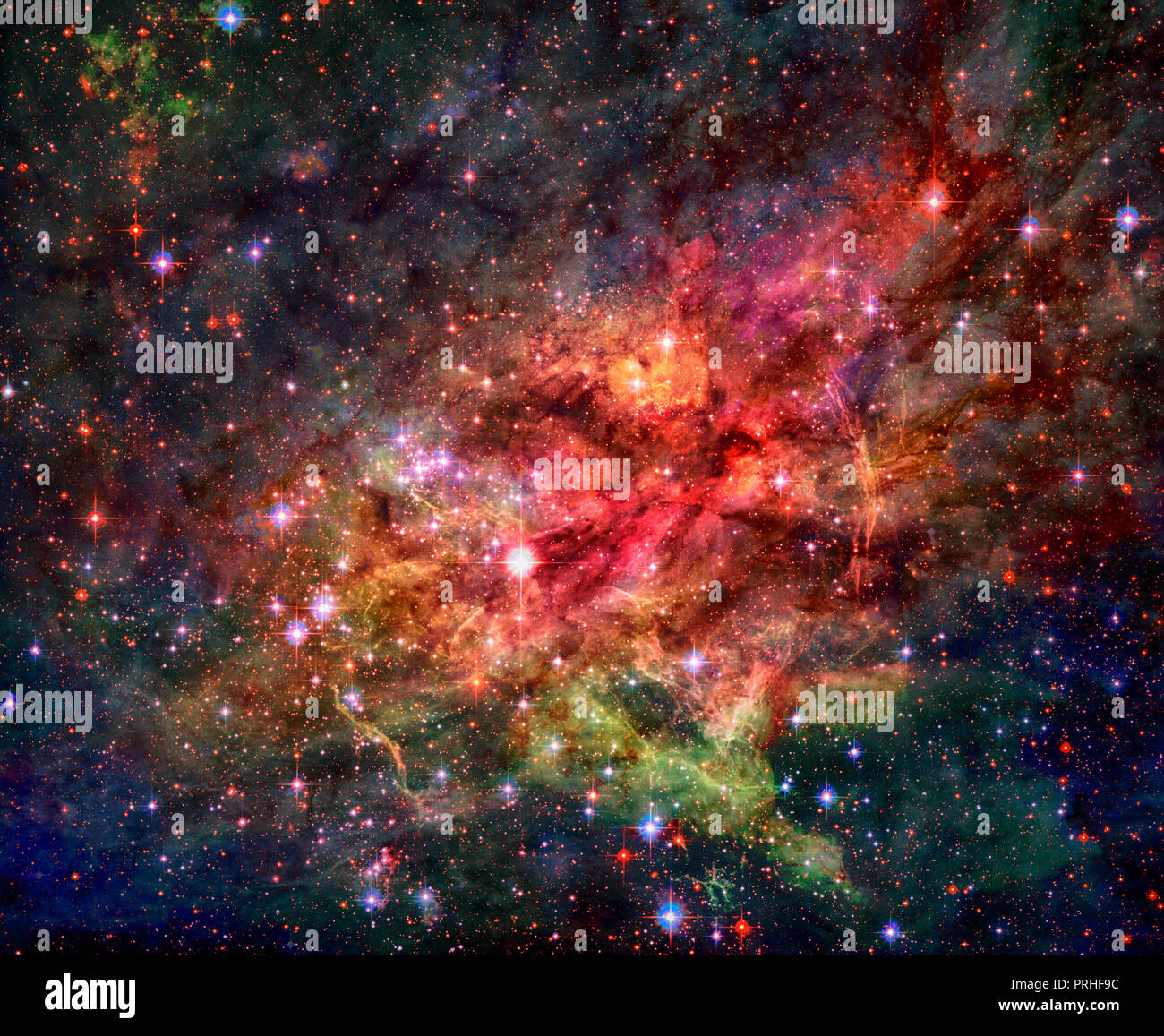 Nebula, stars and galaxy in deep space. Elements of this image ...