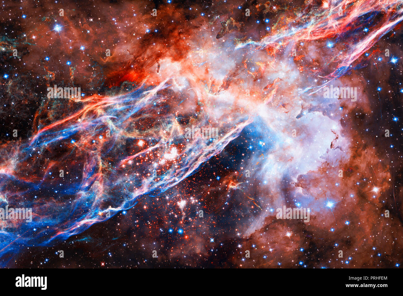 Colorful nebula in outer space. Elements of this image furnished by ...