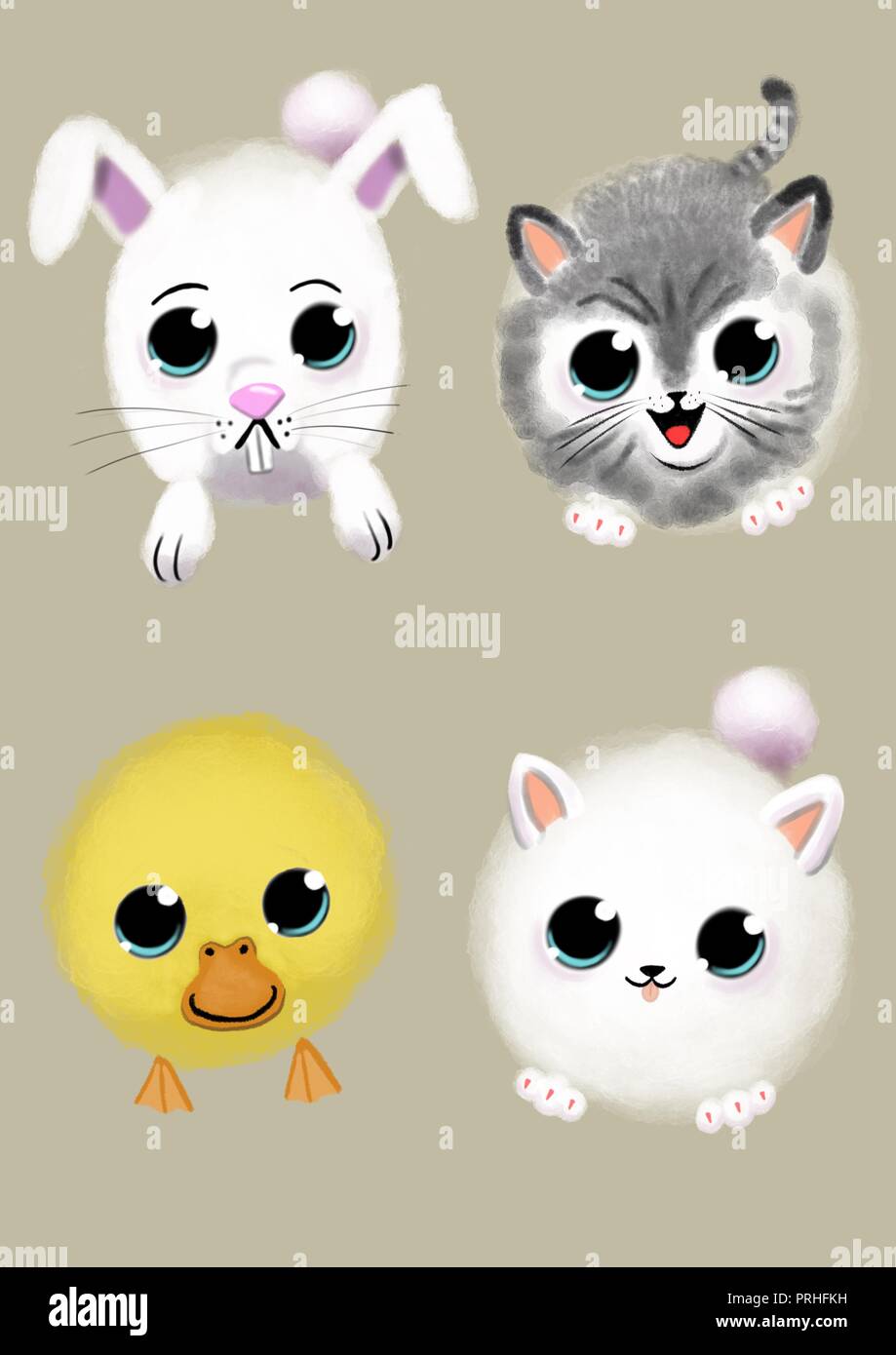 Cute furry animals Stock Photo - Alamy