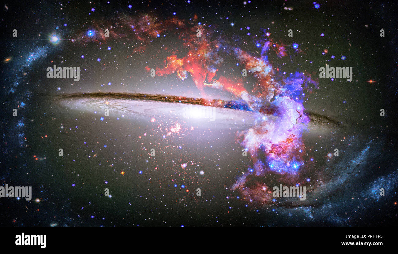 Beautiful spiral galaxy in outer space. Elements of this image ...