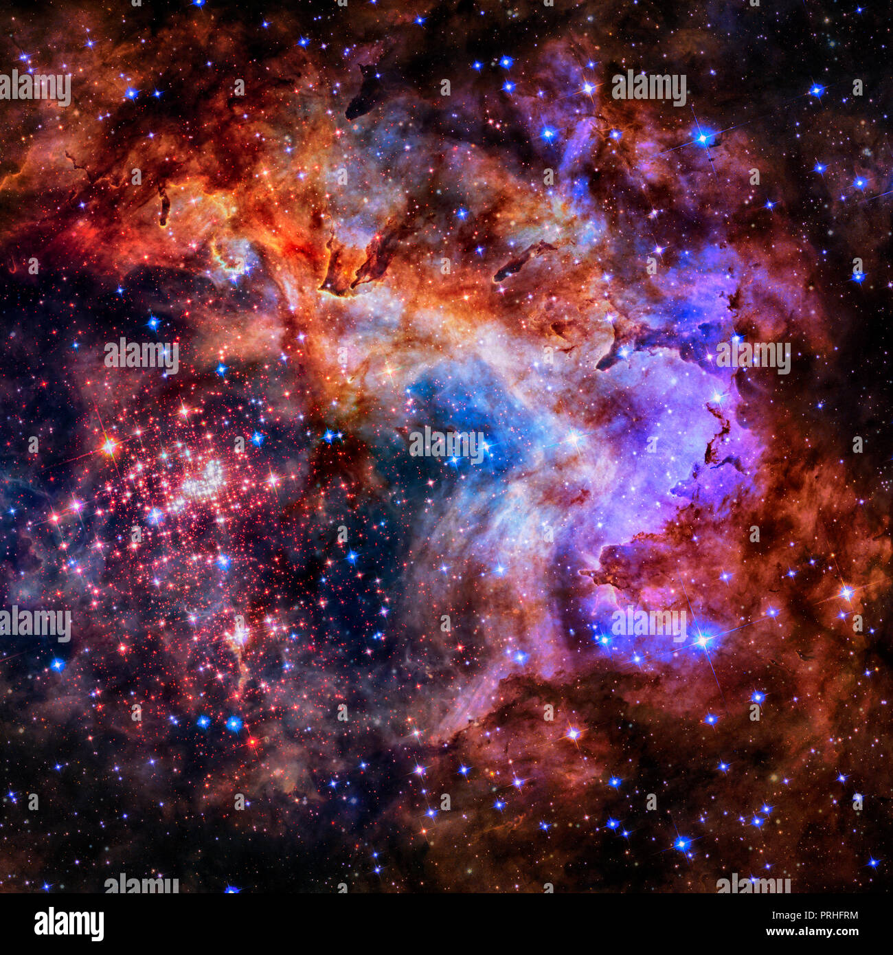 Star field and nebula in deep space. Elements of this image furnished ...