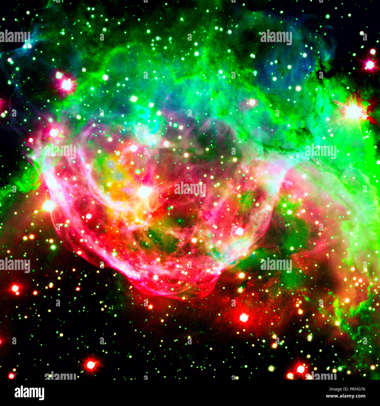 Colorful Spiral Galaxies