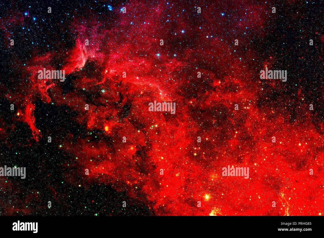 Red galaxy. Elements of this image furnished by NASA Stock Photo - Alamy
