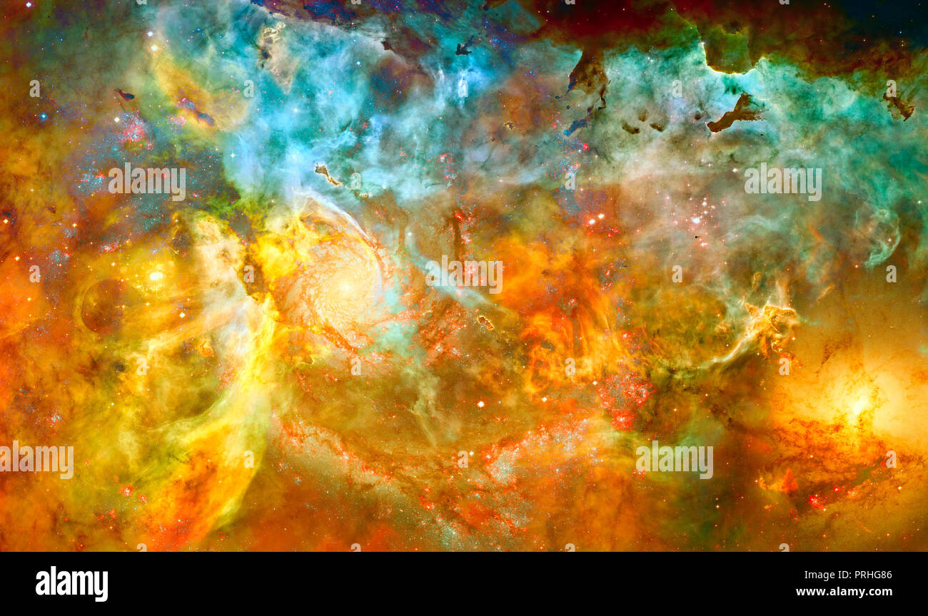 Nebula, stars and galaxy in deep space. Elements of this image ...