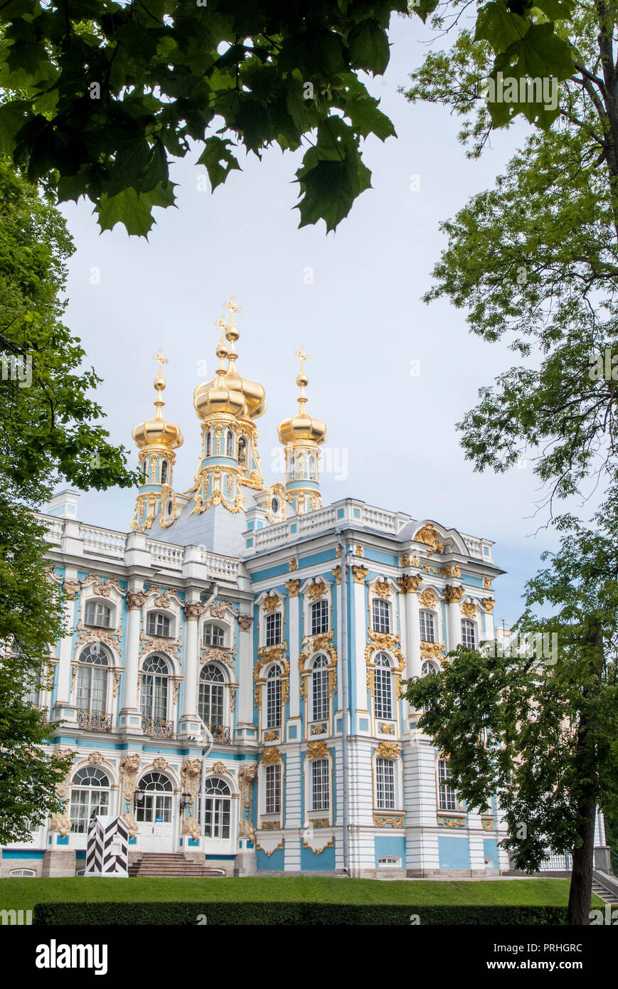 Catherine Palace is a Rococo palace located in the town of Tsarskoye ...