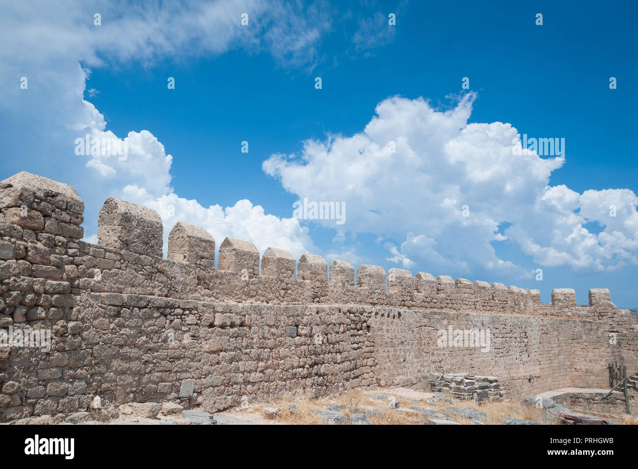 Remains of the Castle of the Knights of St John, built in 13 century ...