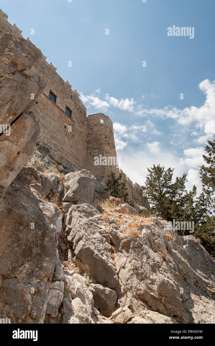 Remains of the Castle of the Knights of St John, built in 13 century ...